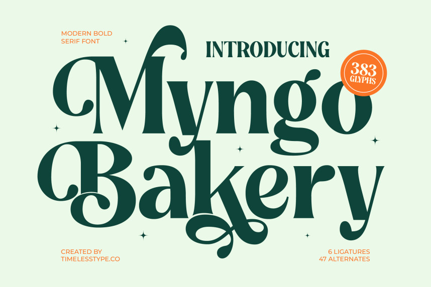 Myngo Bakery Font - Befonts