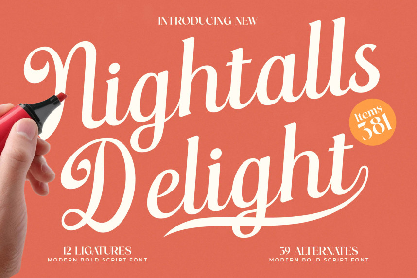 Nightalls Delight Script Font - Download Free Font