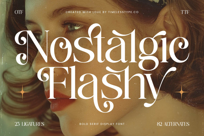 Nostalgic Flashy Serif Typeface - Download Free Font