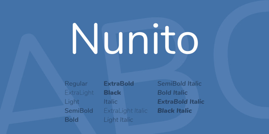 Nunito Font Family - Befonts