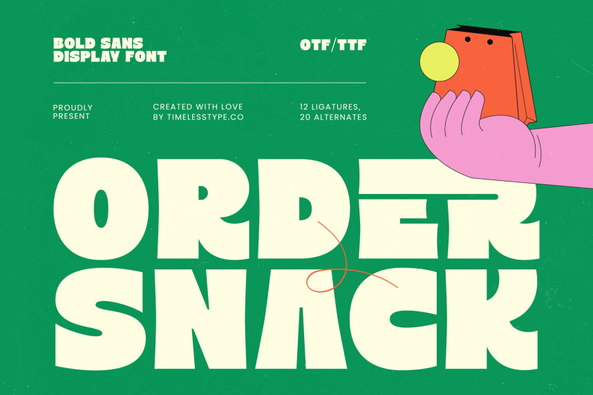 Order Snack Font - Download Free Font