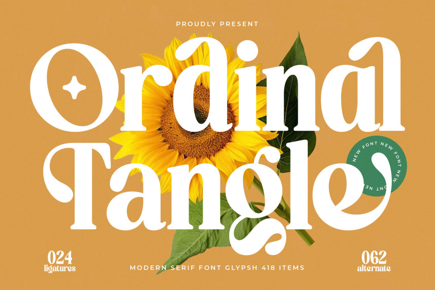 Ordinal Tangle Serif Font - Download Free Font