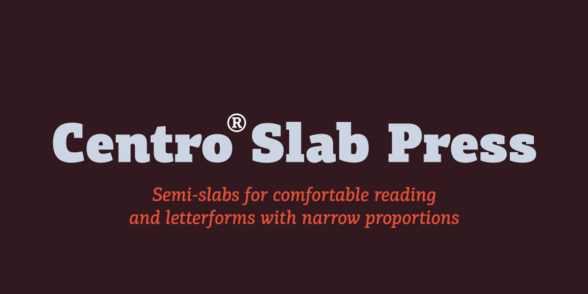 PF Centro Slab Press Font - Download Free Font