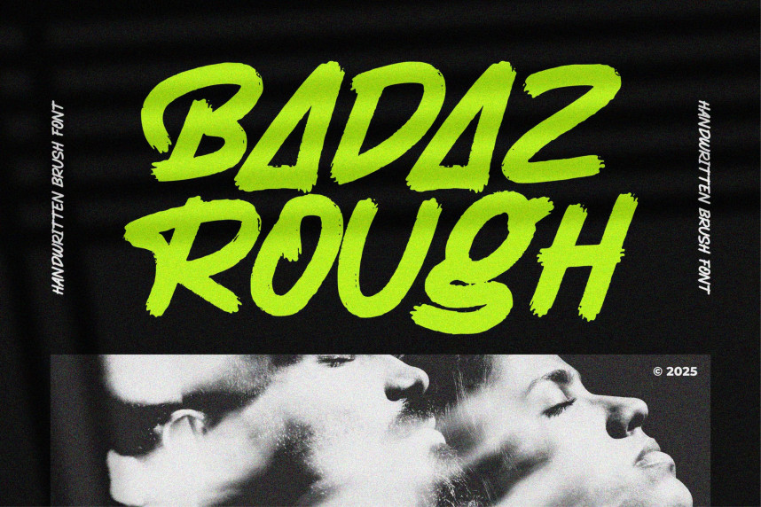 Badaz Rough Font - Download Free Font