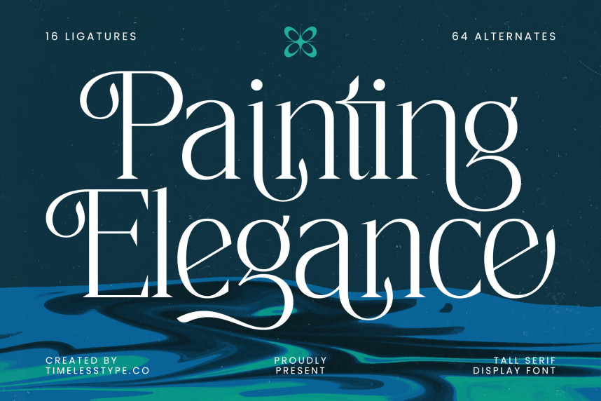 Painting Elegance - Tall Serif Font - Befonts
