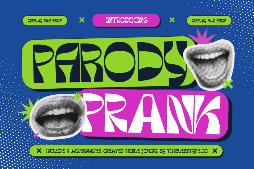 Parody Prank - Display Sans Serif Font - Download Free Font