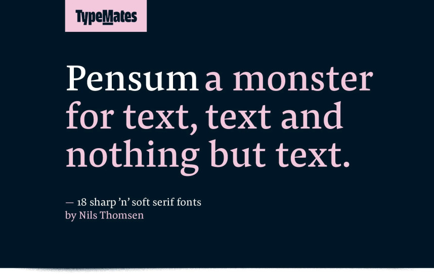 Pensum Pro Font Family - Befonts