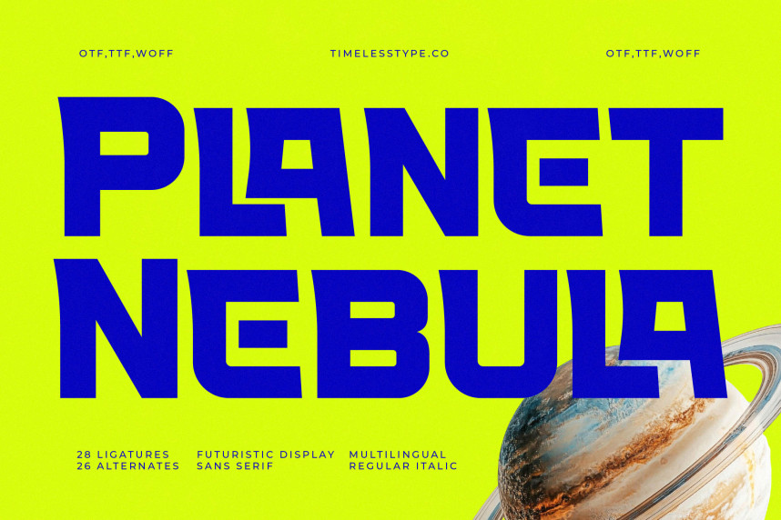 Planet Nebula Font - Download Free Font