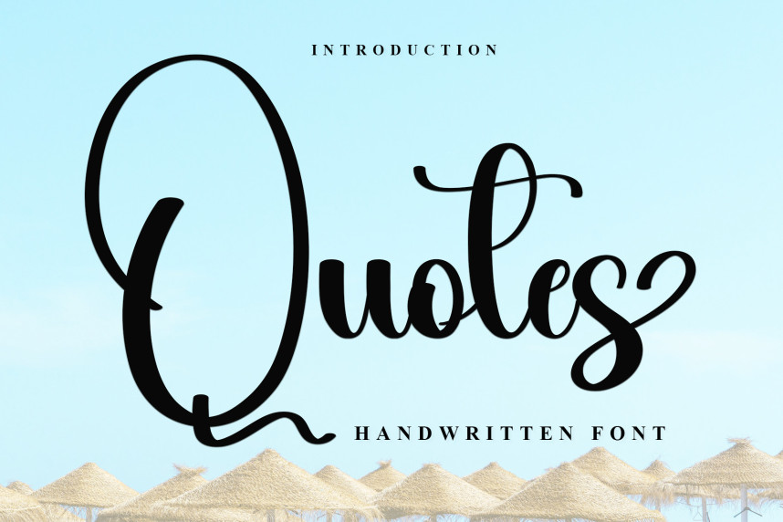 Quotes Style Script Font - Download Free Font