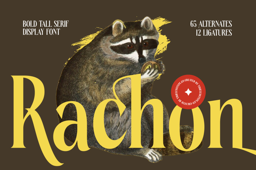 Rachon Typeface - Befonts