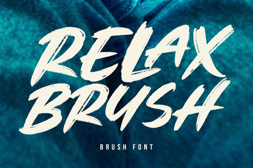 Relax Brush Font - Befonts