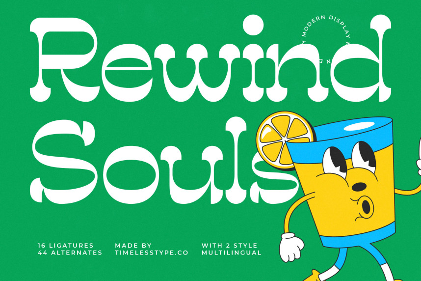 Rewind Souls - Modern Display Font - Download Free Font