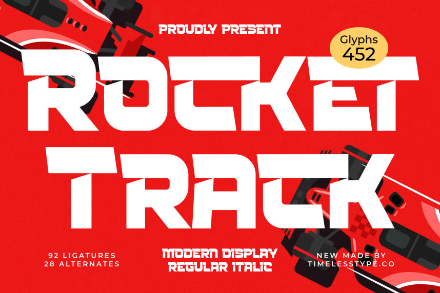 Rocket Track Display Font - Download Free Font