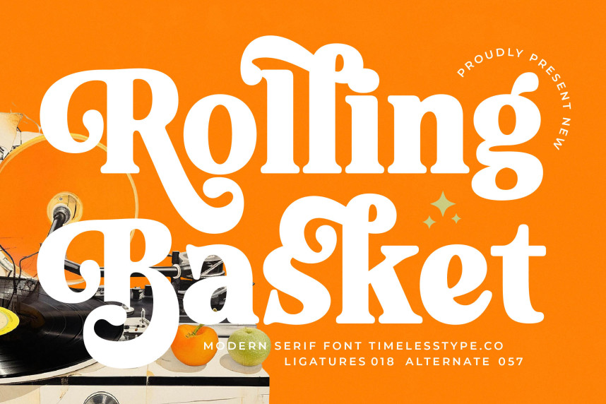 Rolling Basket Font - Befonts