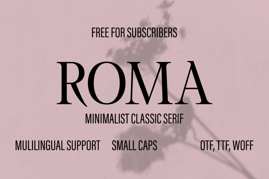 Roma Font - Download Free Font