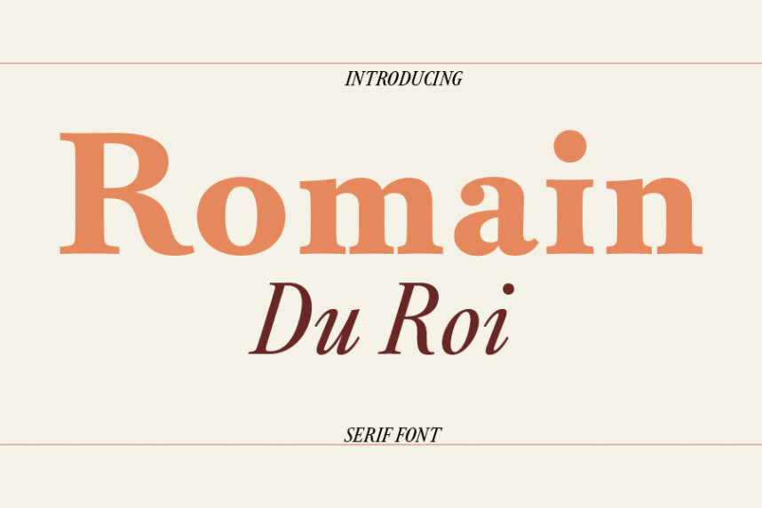 Romain Du Roi Font Family - Download Free Font