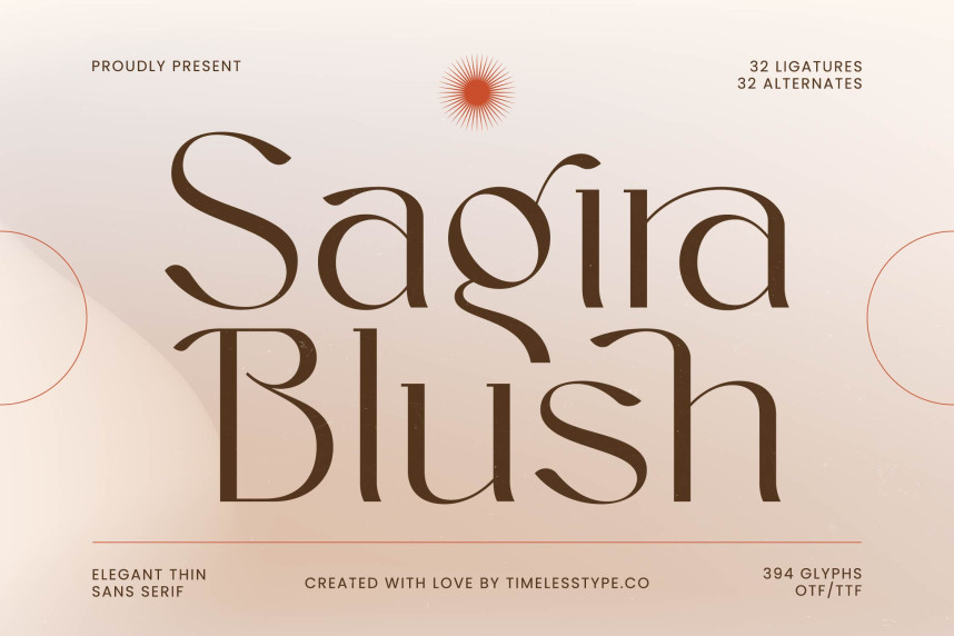 Sagira Blush Font - Download Free Font