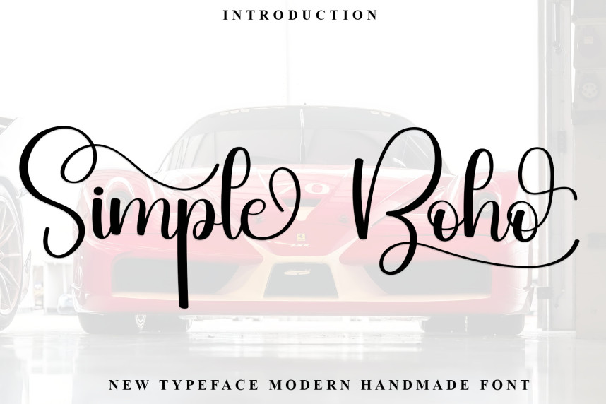 Simple Boho Style Script Font - Befonts
