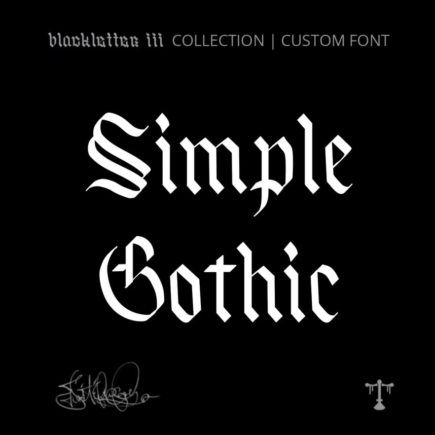 Simple Gothic Font - Befonts