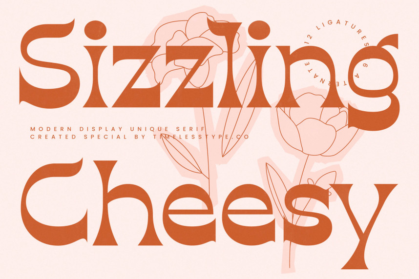 Sizzling Cheesy - Modern Display Font - Download Free Font