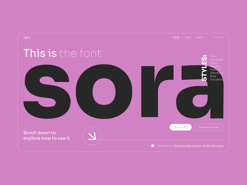 Sora Family - Download Free Font