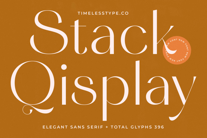 Stack Qisplay Typeface - Download Free Font