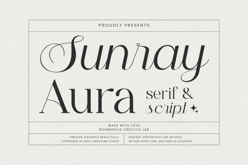 Sunray Aura Font - Befonts