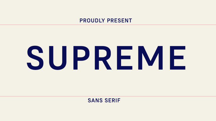 Supreme Font Family - Download Free Font