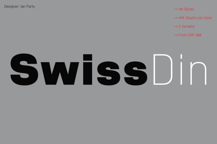 SwissDin Font Family - Befonts