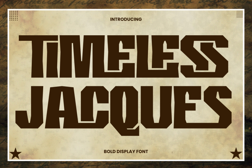 Timeless Jacques - Retro Futuristic Font - Download Free Font