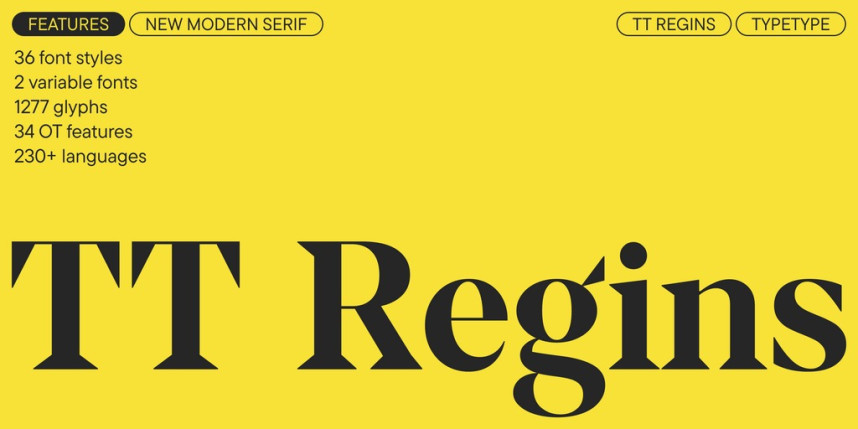 TT Regins Font Family - Download Free Font