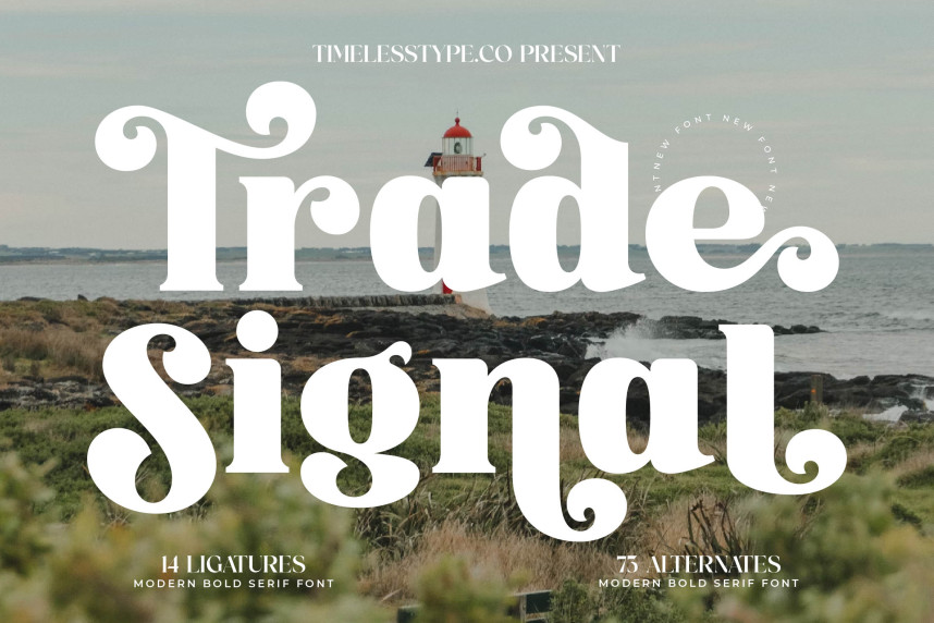 Trade Signal Serif Font - Befonts