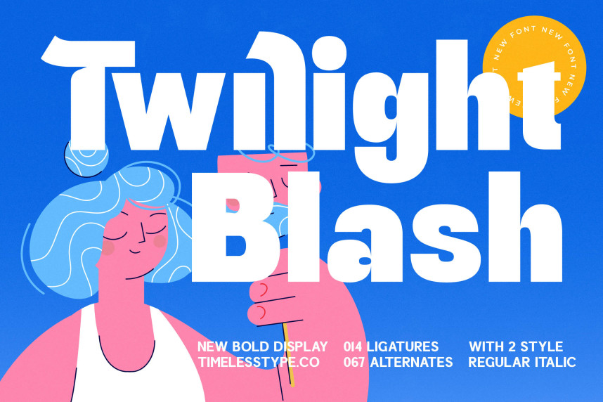 Twilight Blash - New Bold Display Font - Download Free Font