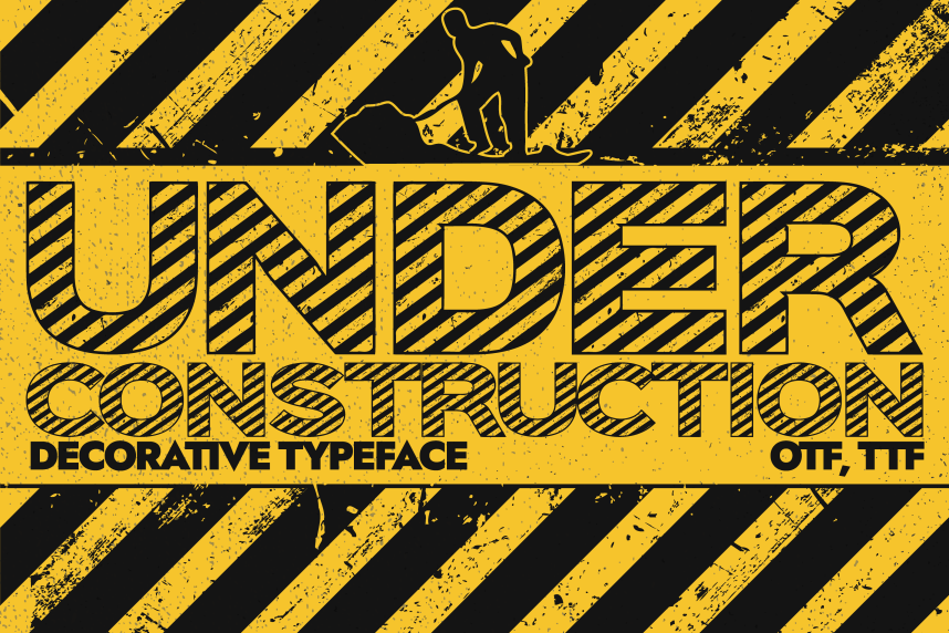 Under Construction Font - Download Free Font