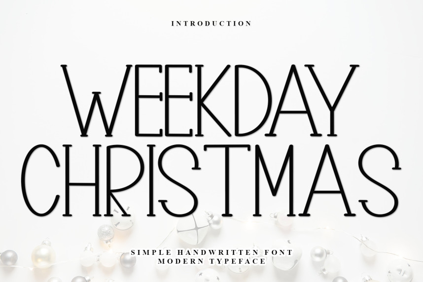 Weekday Christmas Handwritten Font - Download Free Font