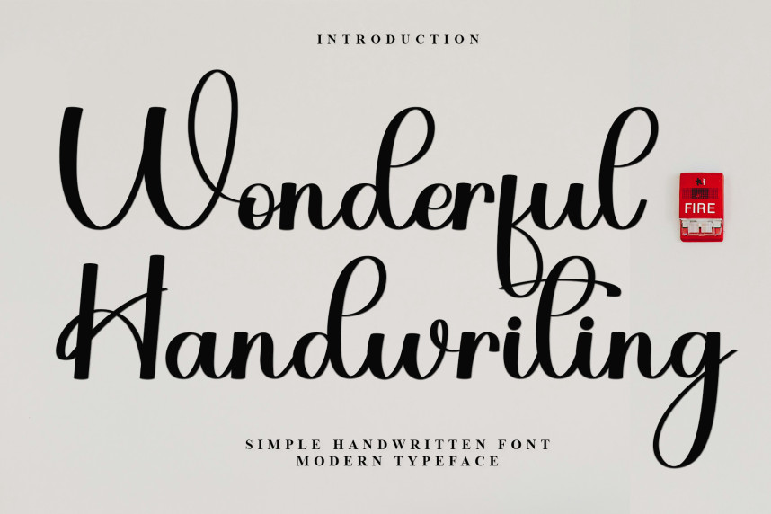 Wonderful Handwriting Script Font - Download Free Font