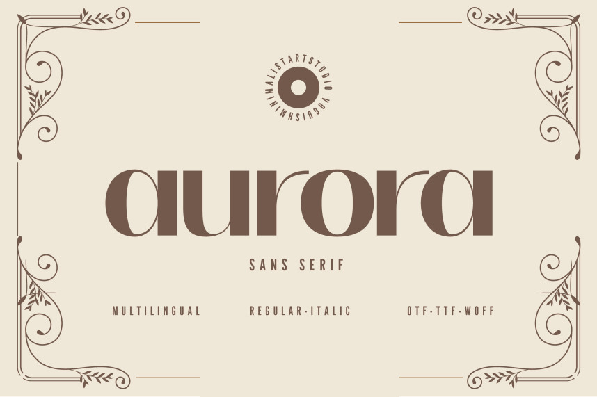 Aurora Sans Serif Font - Befonts