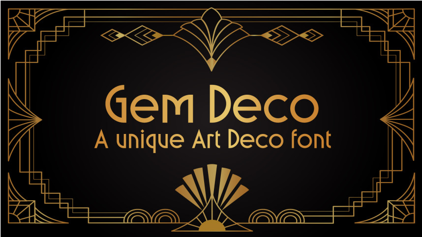Gem Deco Font - Befonts