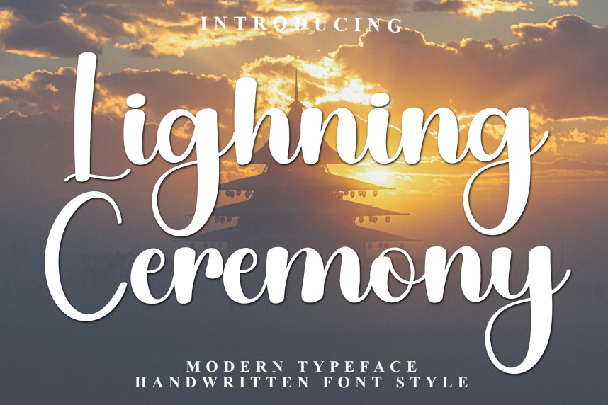 Lighning Ceremony Style Script Font - Befonts