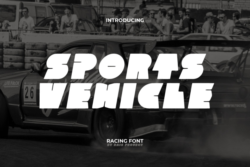 Sports Vehicle Font - Befonts