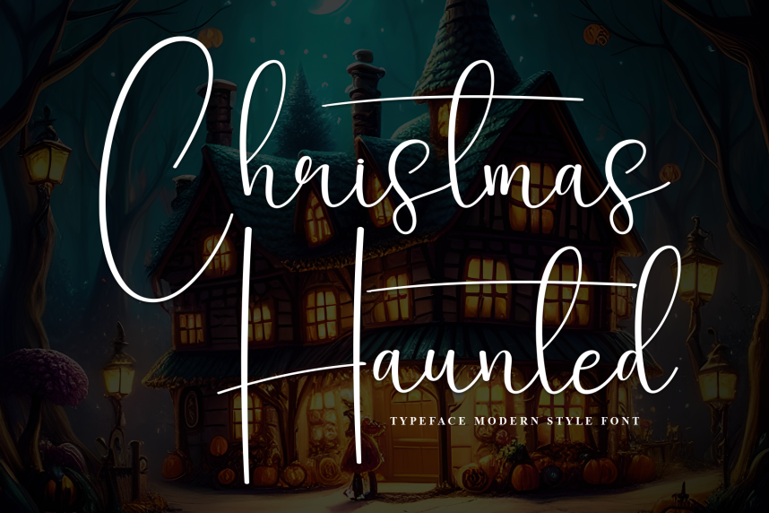 Christmas Haunted - New Script Handwritten Font - Befonts