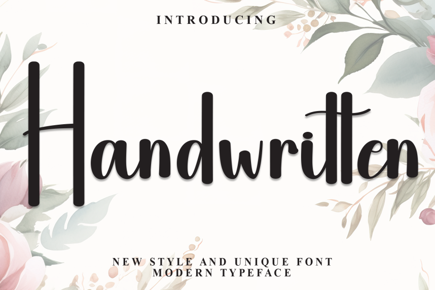 Handwritten - New Style And Unique Font - Befonts