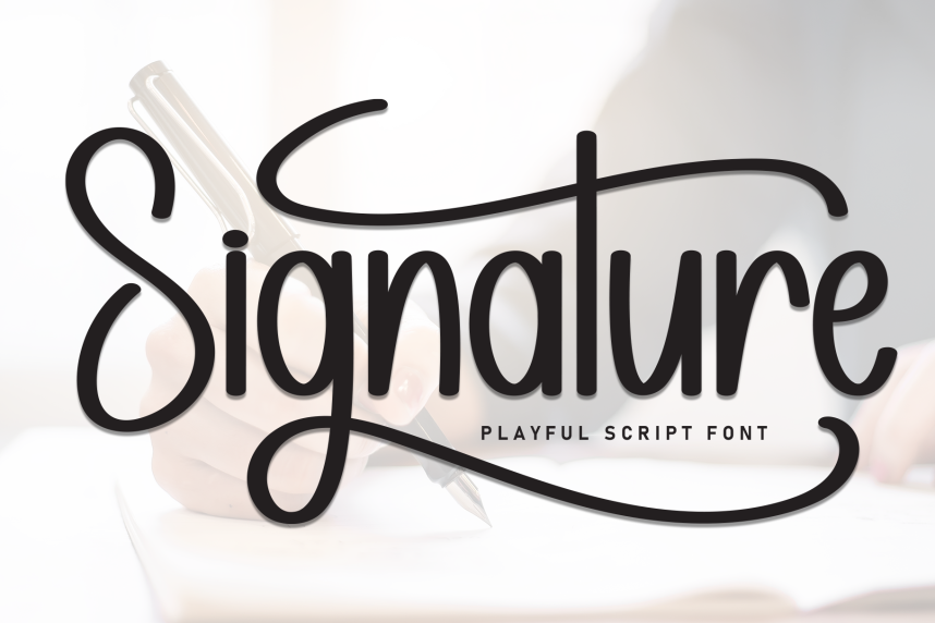 Signature - Playful Script Font - Download Free Font