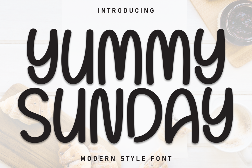 Yummy Sunday - Modern Handmade Font - Download Free Font