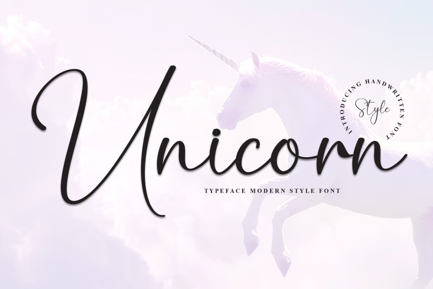 Unicorn Simple Handwritten Font - Befonts