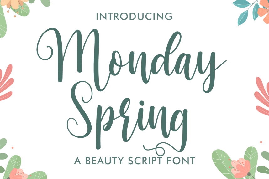 Monday Spring Font - Befonts