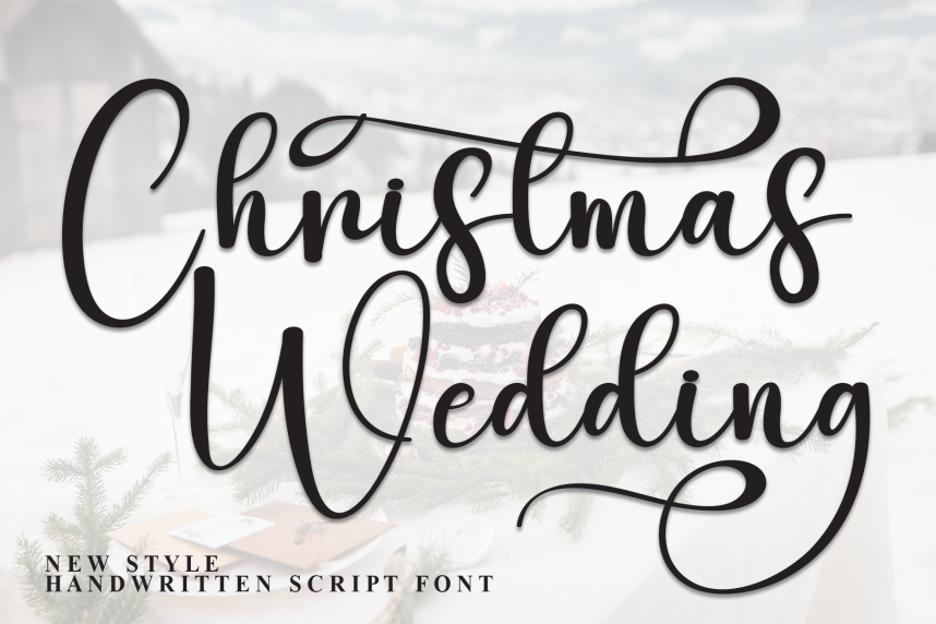 Christmas Wedding - New Style Handwritten Font - Download Free Font