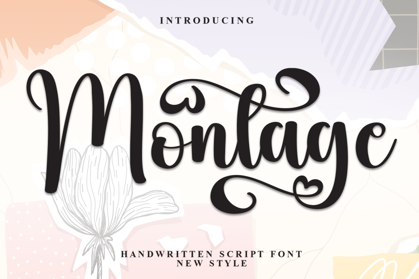 Montage Style Script Font - Download Free Font