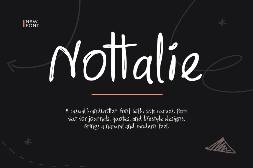 Nottalie – Casual Handwritten Font - Download Free Font