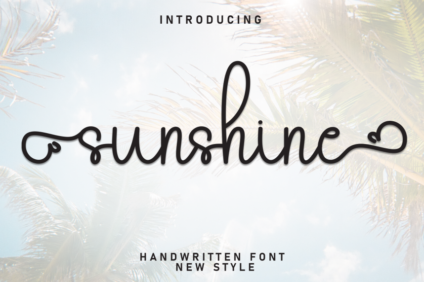 Sunshine Simple Handwritten Font - Download Free Font
